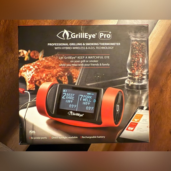GrillEye | Kitchen | Premium Grilleye Pro Wifibt Wireless Grill Smoker ...